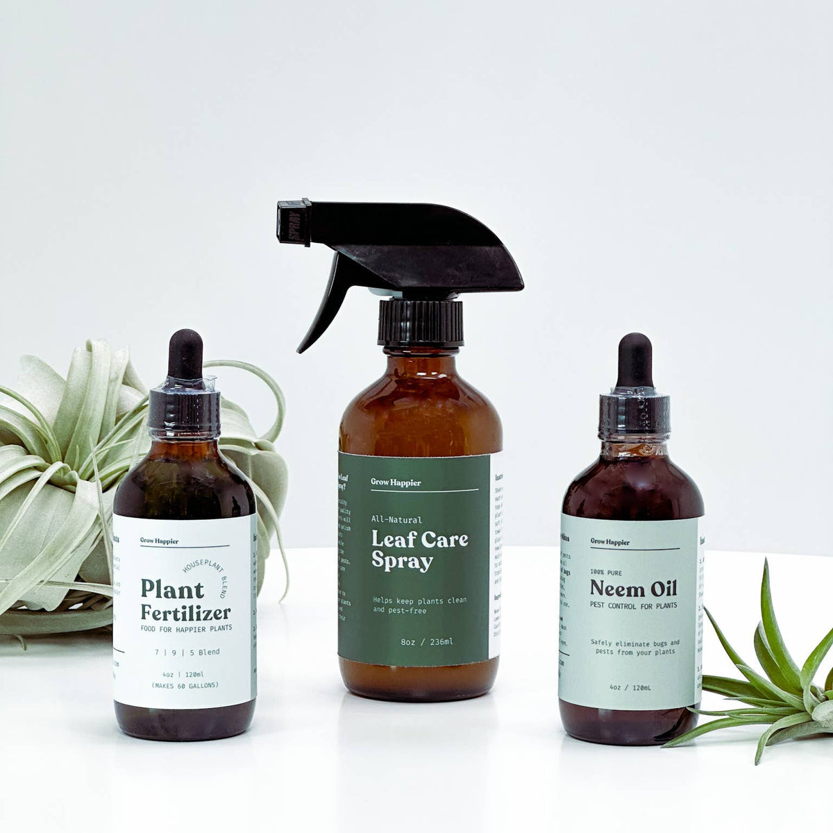 Plant Care Bundle - Neem Oil, Fertilizer, Leaf Spray - Seed Therapy ...